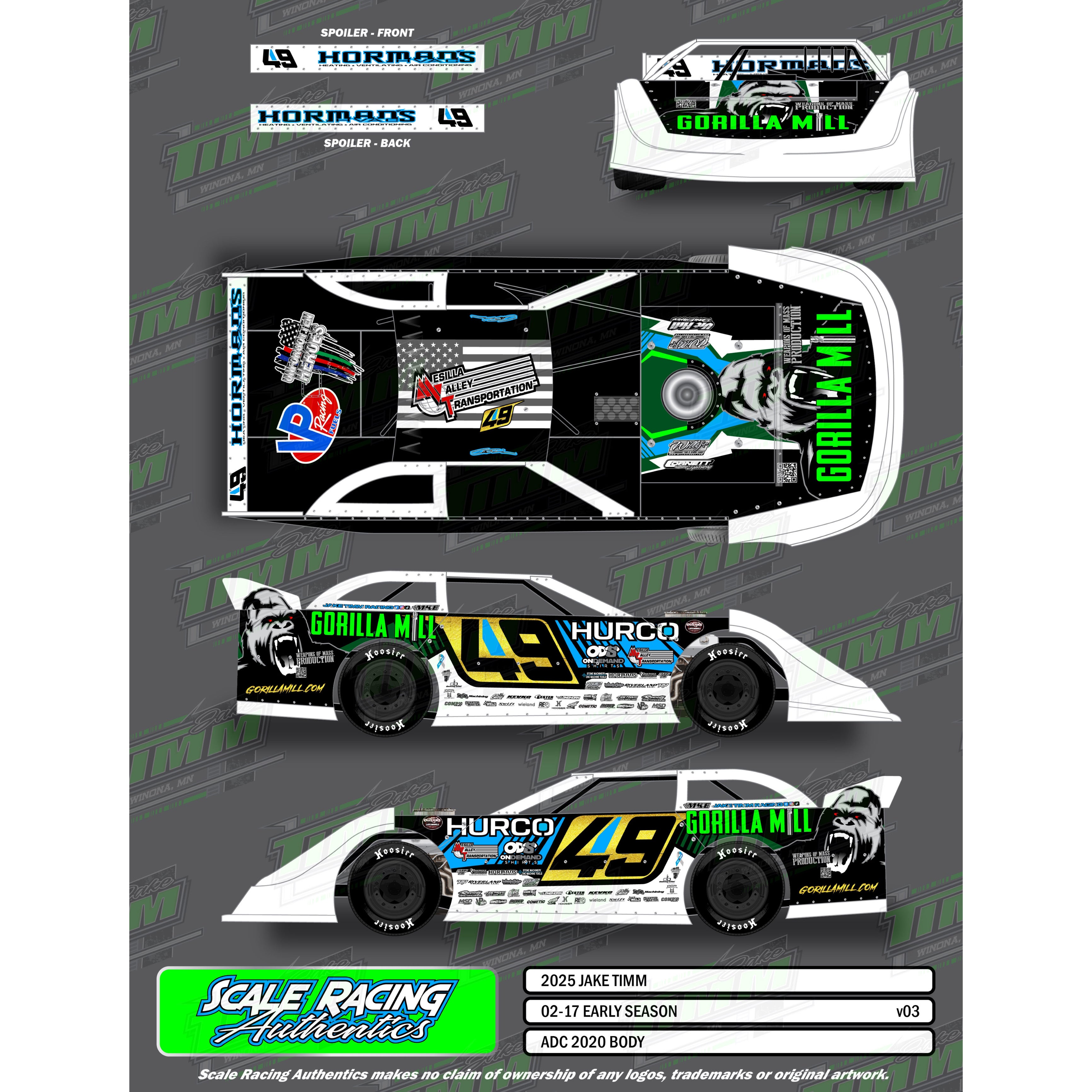 2025 Late Model Diecast - 1:24 | Jake Timm Racing